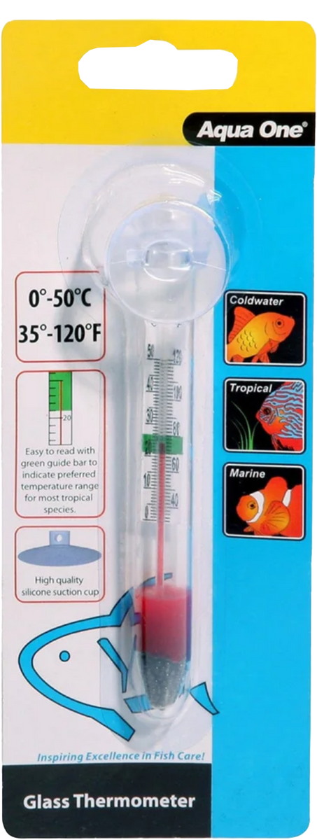 AQUA ONE GLASS THERMOMETER – Gallery Aquatica