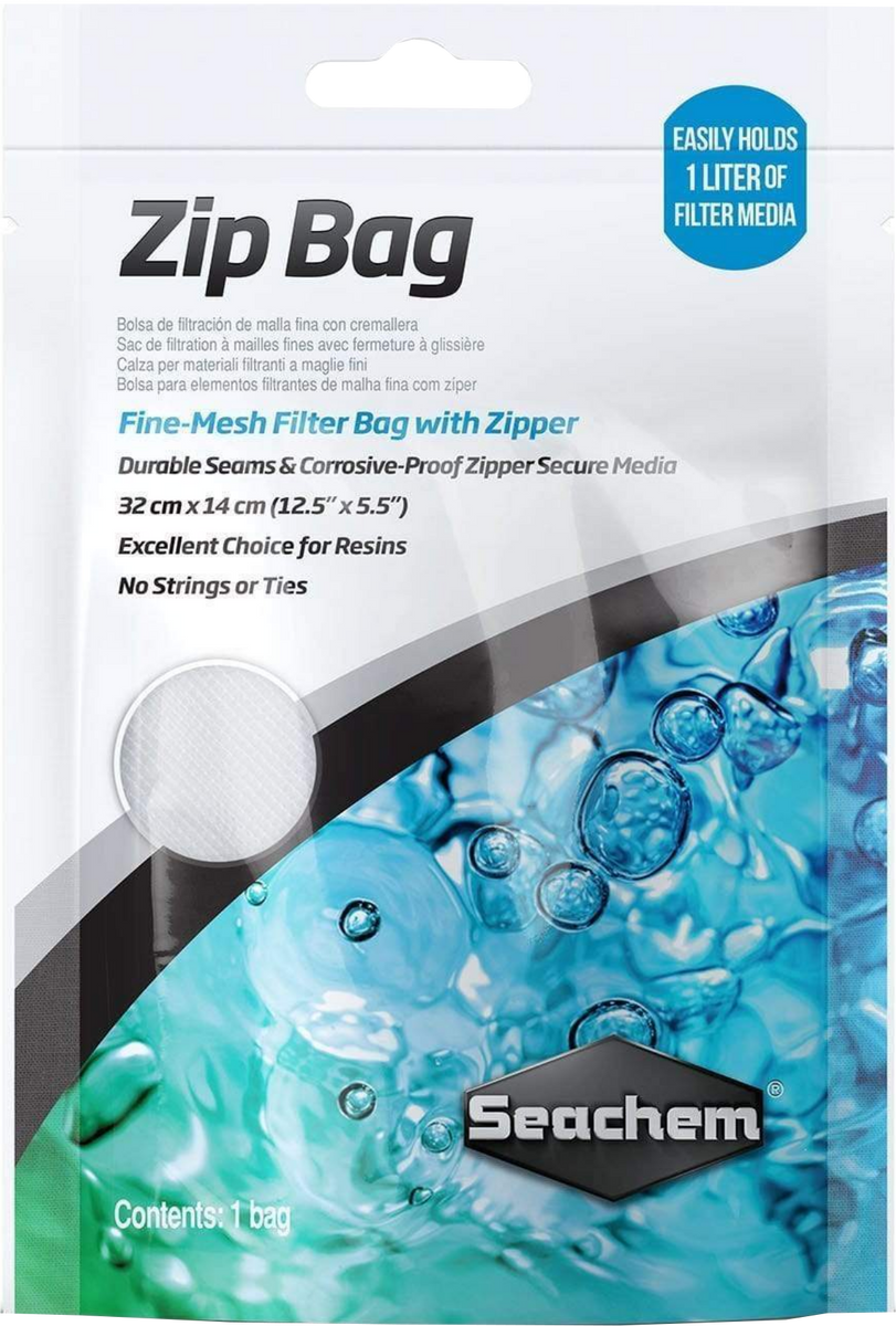 SEACHEM ZIP BAG – Gallery Aquatica