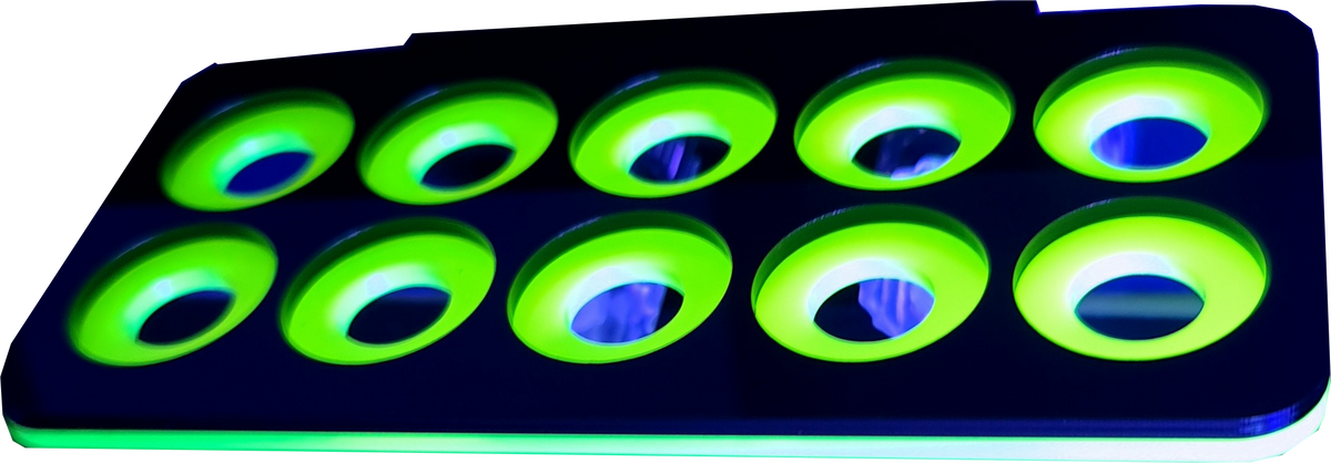 Neon Green + Black Acrylic Frag Rack - The Frag Shed – Gallery Aquatica