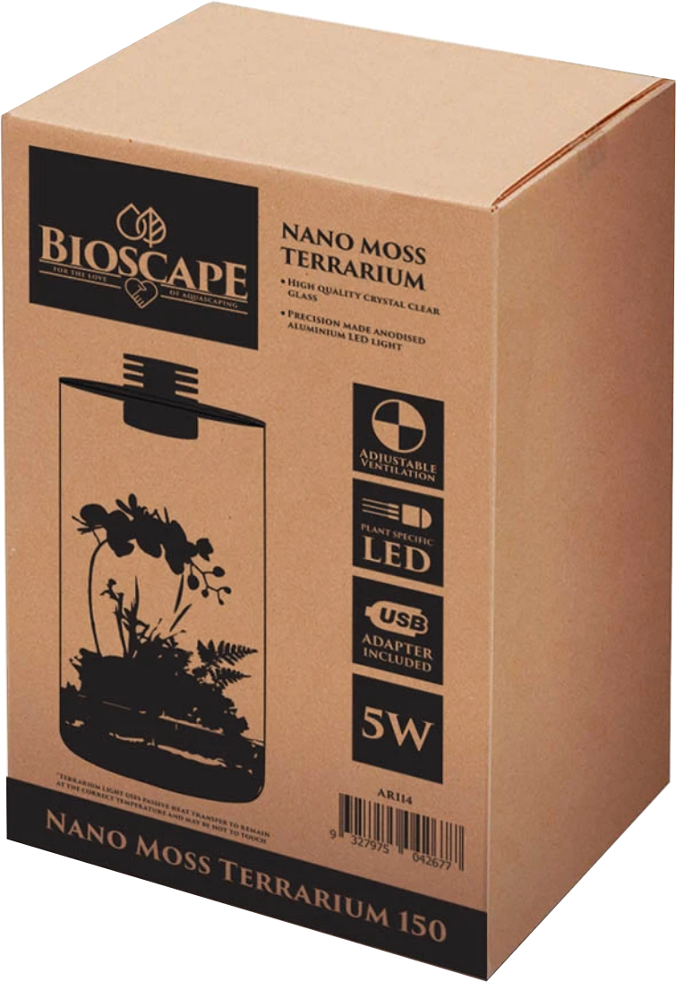 BIOSCAPE NANO MOSS TERRARIUM 200 CYLINDER – Gallery Aquatica
